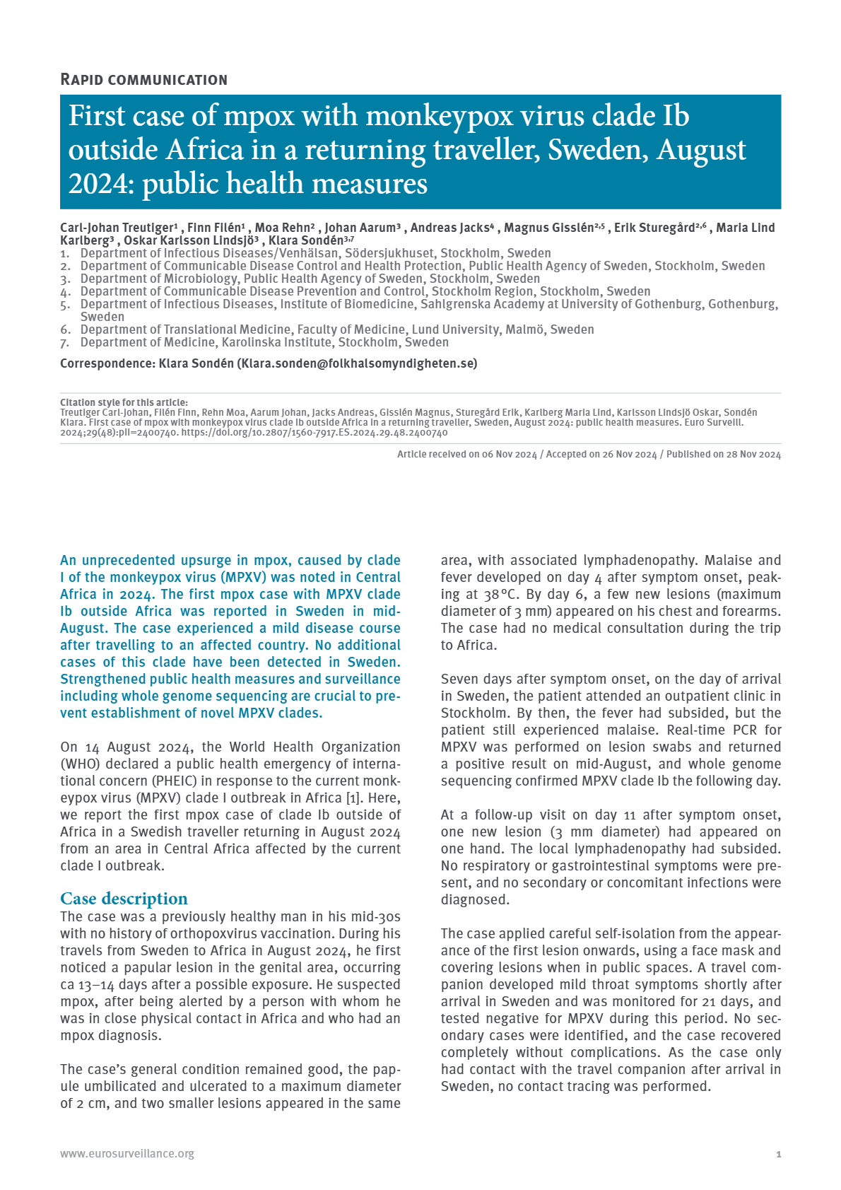 Beyond counting the numbers – focused outbreaks response strategies are ...