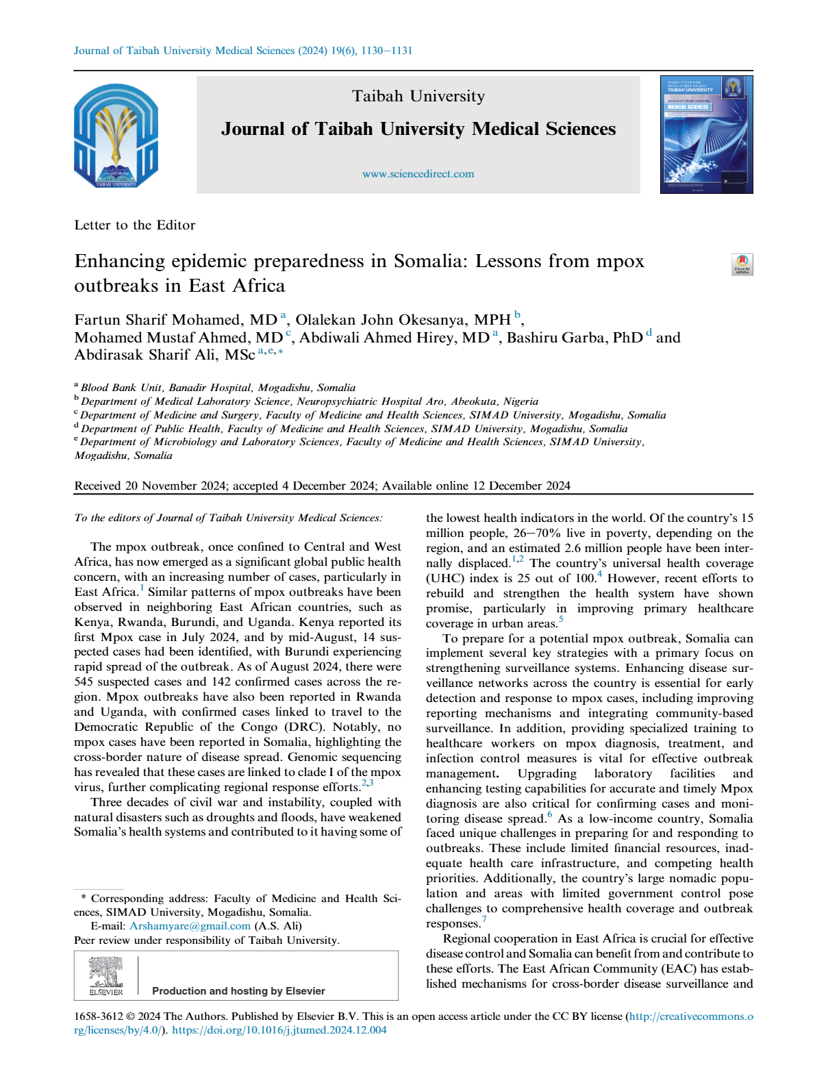 The 2024 Public Health Emergency of international concern: a global ...