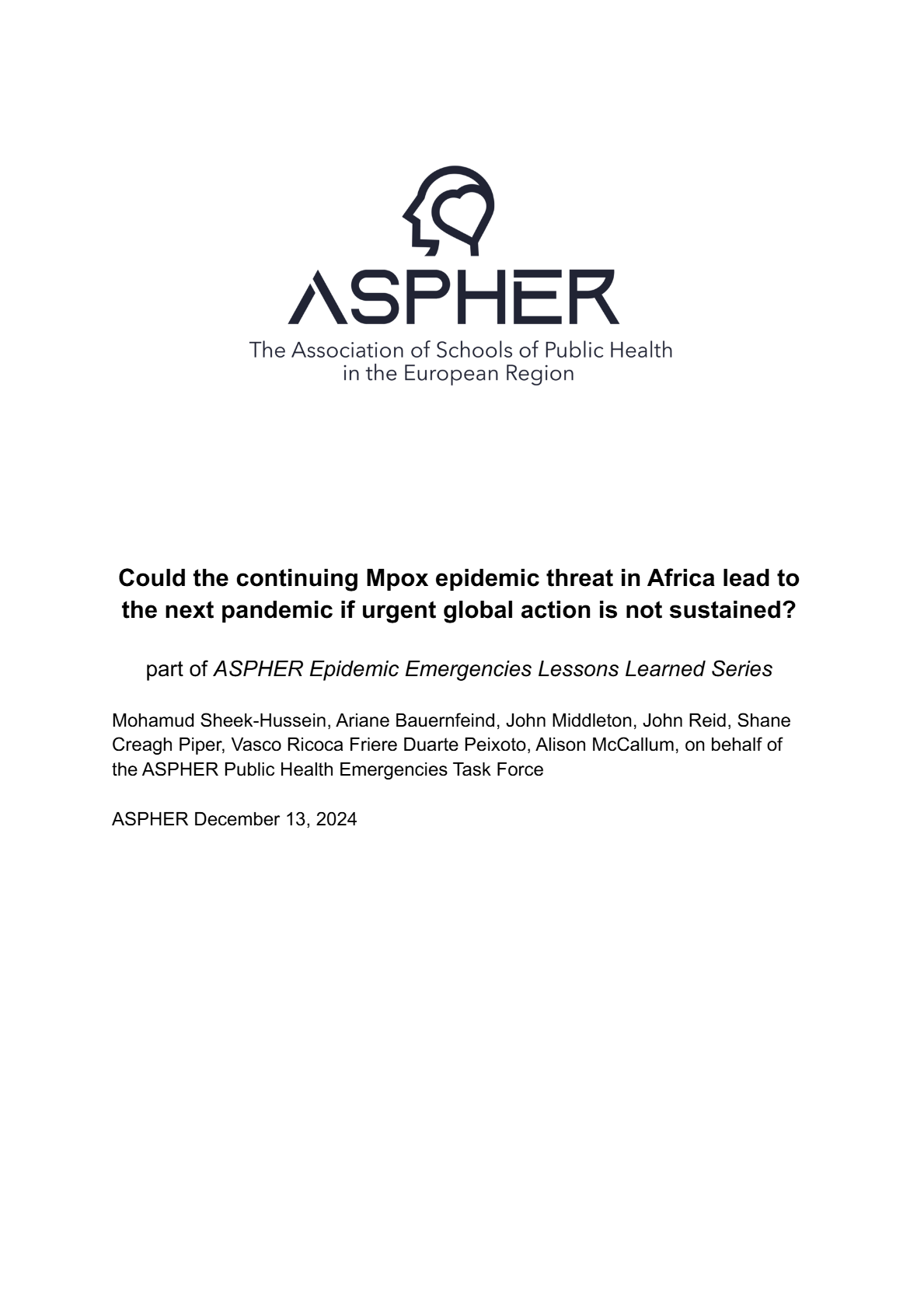 Mpox outbreak in the East Africa region: current status, containment ...