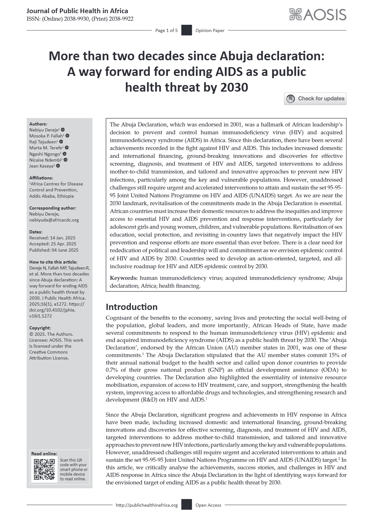 WHO and Africa CDC Declare the 2026 Ebola Disease Outbreak a Public ...