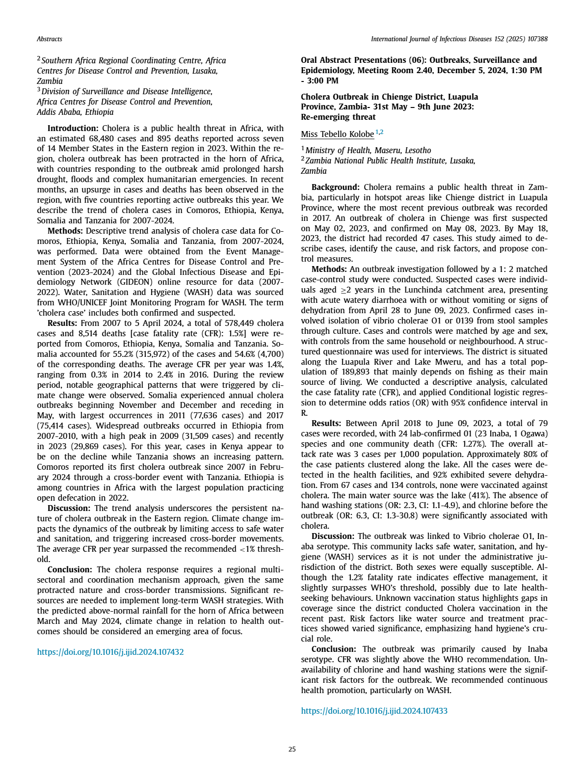 Evaluating the influence of rainfall patterns and inadequate municipal ...