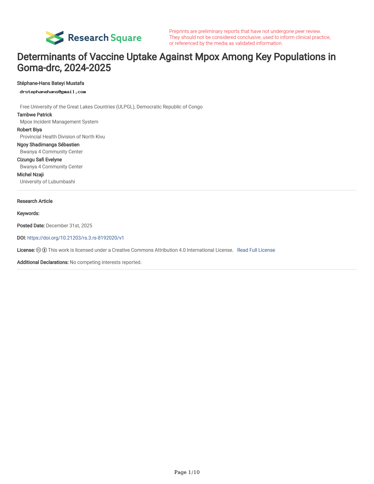 The 2024 Public Health Emergency of international concern: a global ...