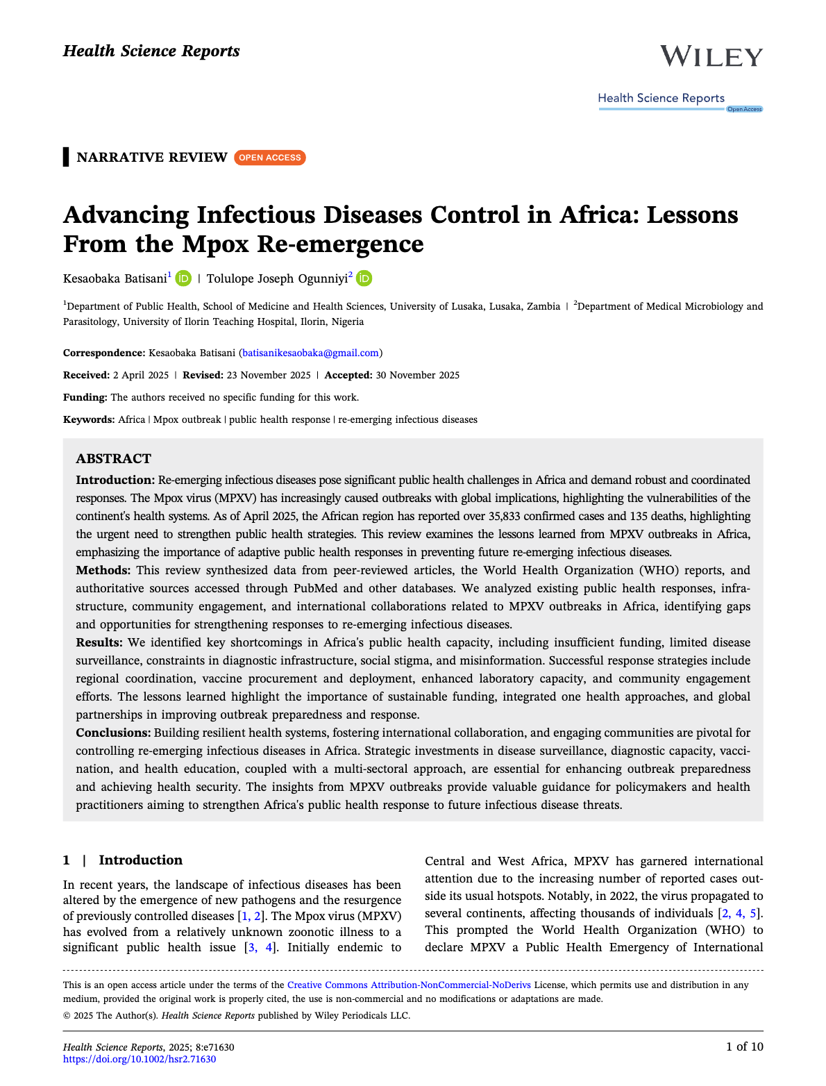 Evolving epidemiology of mpox in Africa in 2024 — Africa Health ...